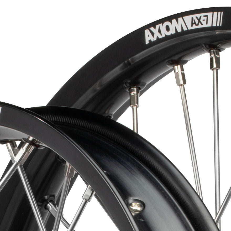 Axiom Suzuki DR650 1990-22 "Cush Drive" Black Rim / Silver Hub 21x1.85 ...