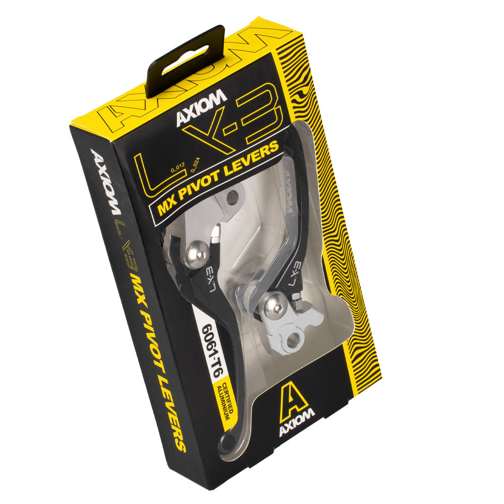 Axiom Black Yamaha WR 250-450F 16-23 Flex Lever Set | Axiom Moto-X