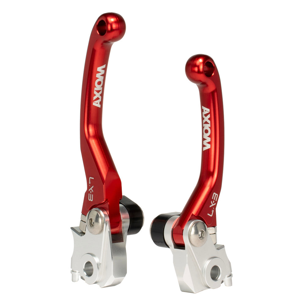 Axiom Red Honda CR-CRF Flex Lever Set | Axiom Moto-X