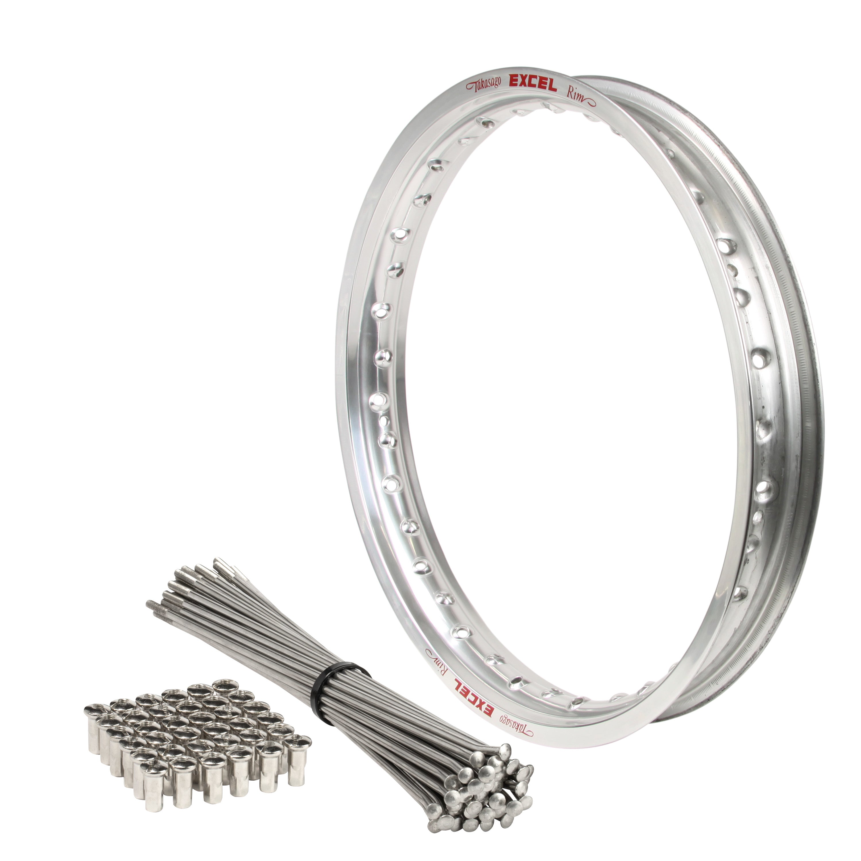 HONDA XR100R 1991 Rear 16x1.60 36h Excel Silver Rim and Spoke Kit ...