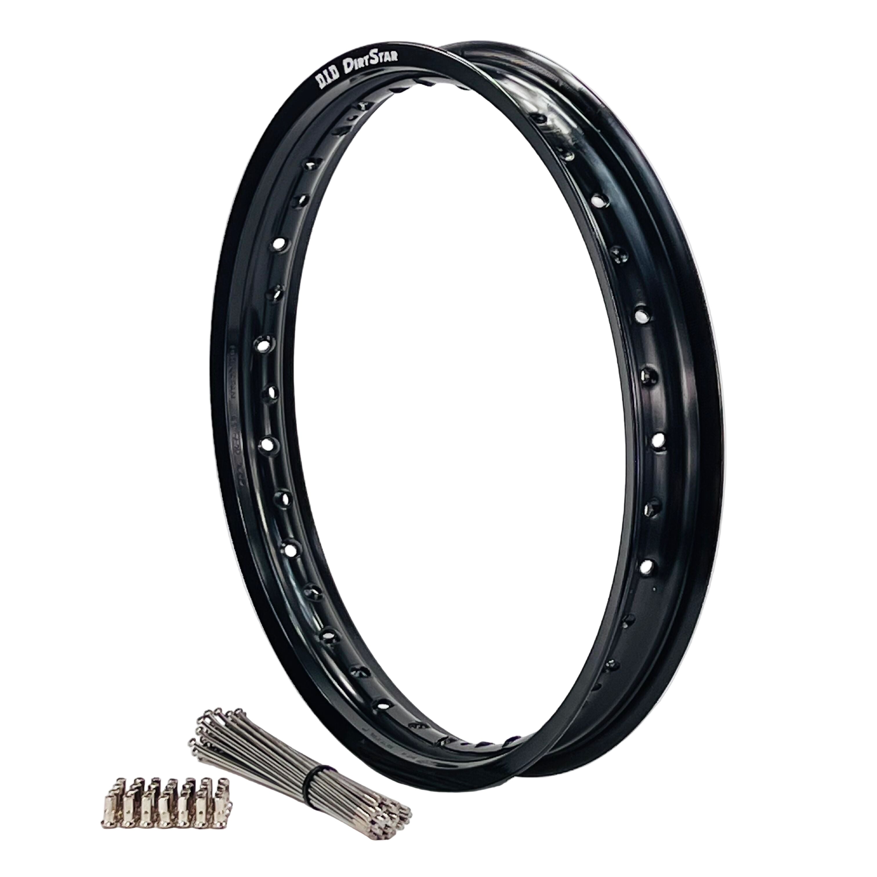 HONDA XR250R 1982 Rear 18x2.15 36h DID Black Rim and Spoke Kit | Axiom ...