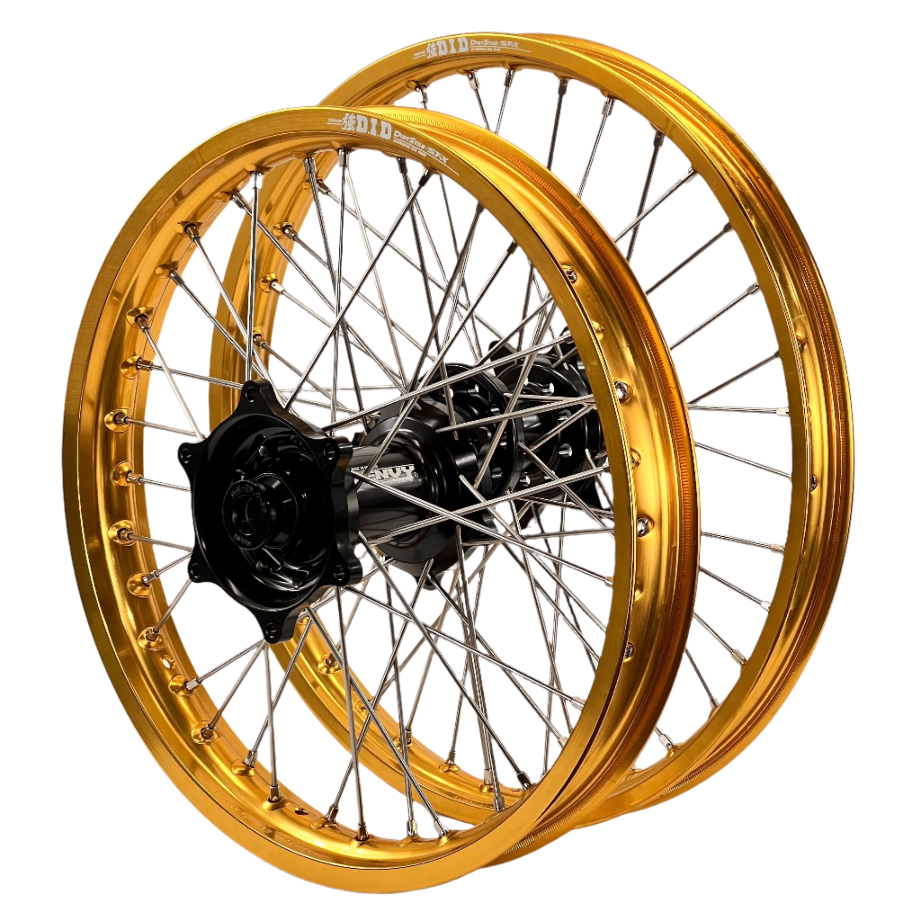 Envy/DID 21/19x2.15 Yamaha YZ125-250 1990-95 Gold/Black Wheel Set ...