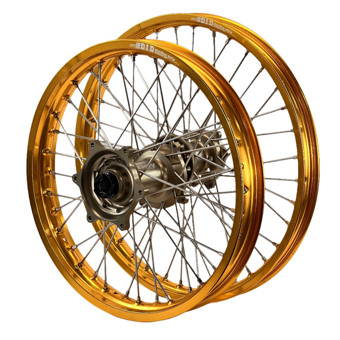 Envy/DID 21/19x2.15 Suzuki RM125-250 2000 Gold/Factory Wheel Set ...