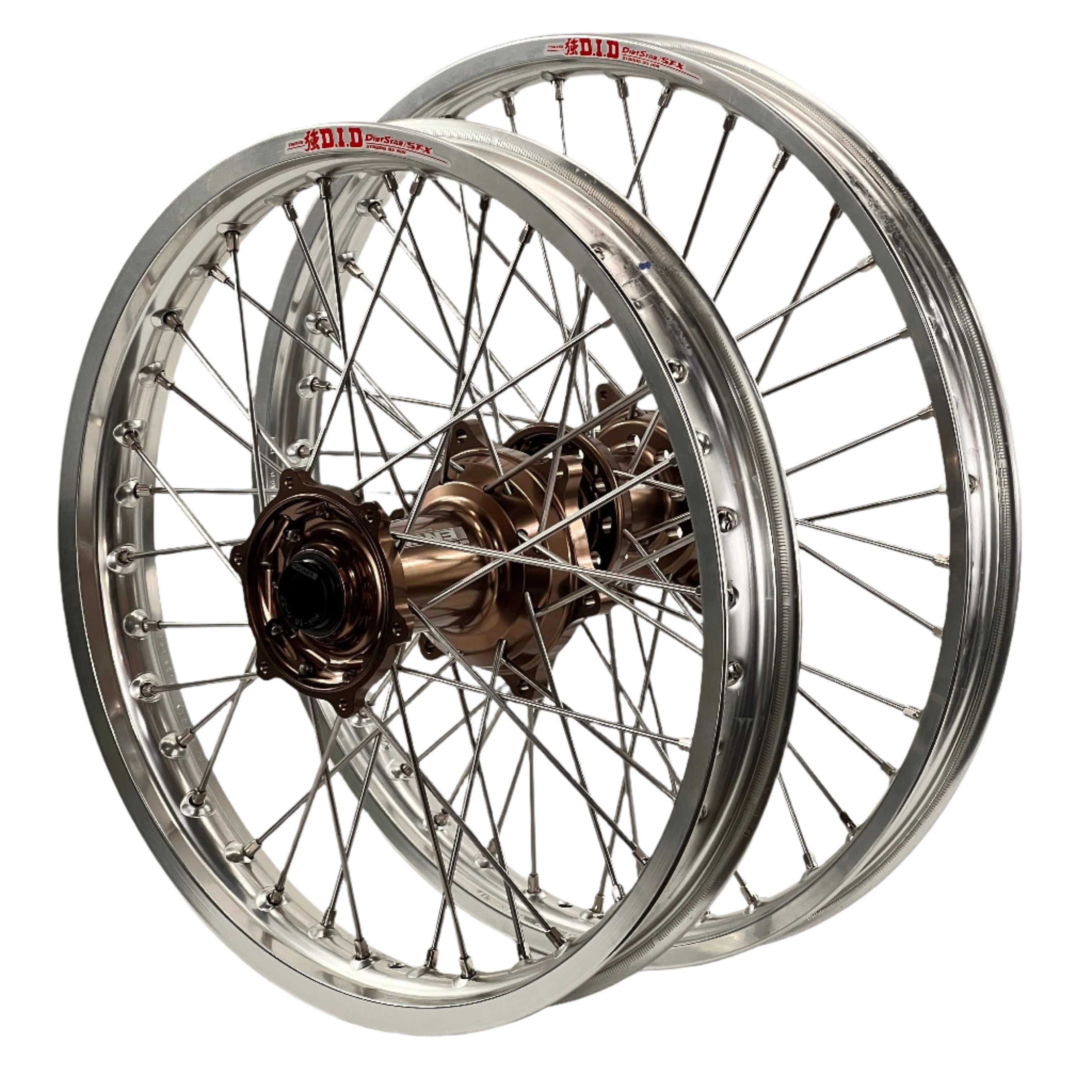 Envy/DID 21/19x2.15 Honda CRF250-450R 2013-25 Silver/Mag Wheel Set ...