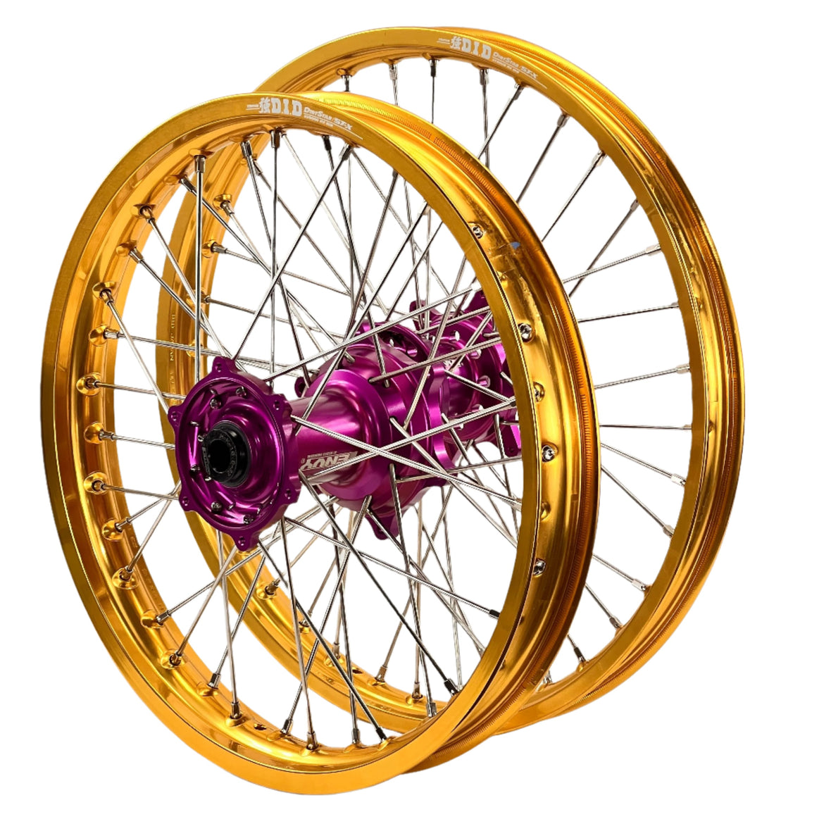 Envy/DID 21/19x2.15 Honda CR125-250R 1995-1999 Gold/Purple Wheel Set ...
