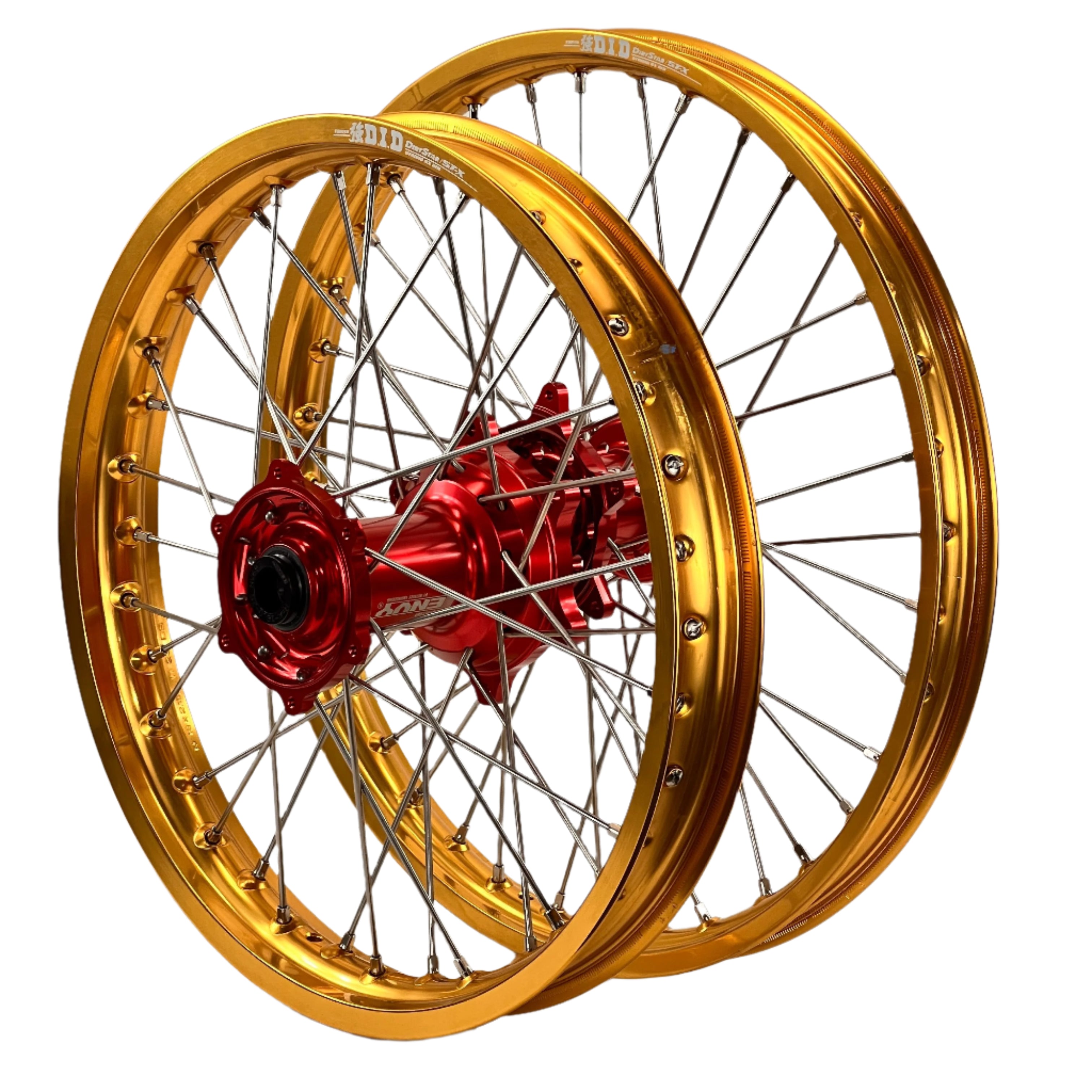Envy/DID 21/19x2.15 Suzuki RM125-250 1996-99 Gold/Red Wheel Set | Axiom ...