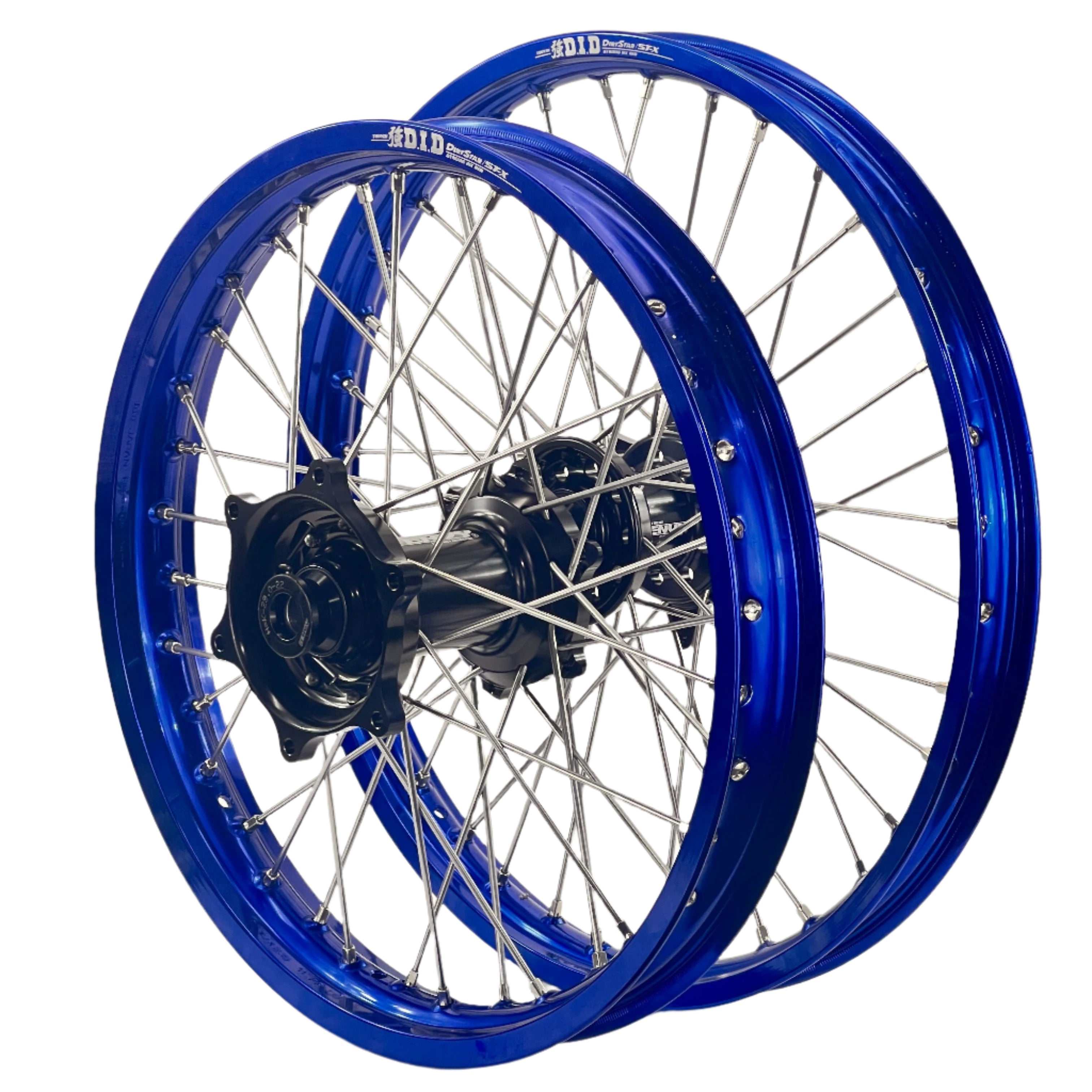 Envy/DID 21/19x2.15 Yamaha YZ125-250 1990-95 Blue/Black Wheel Set ...
