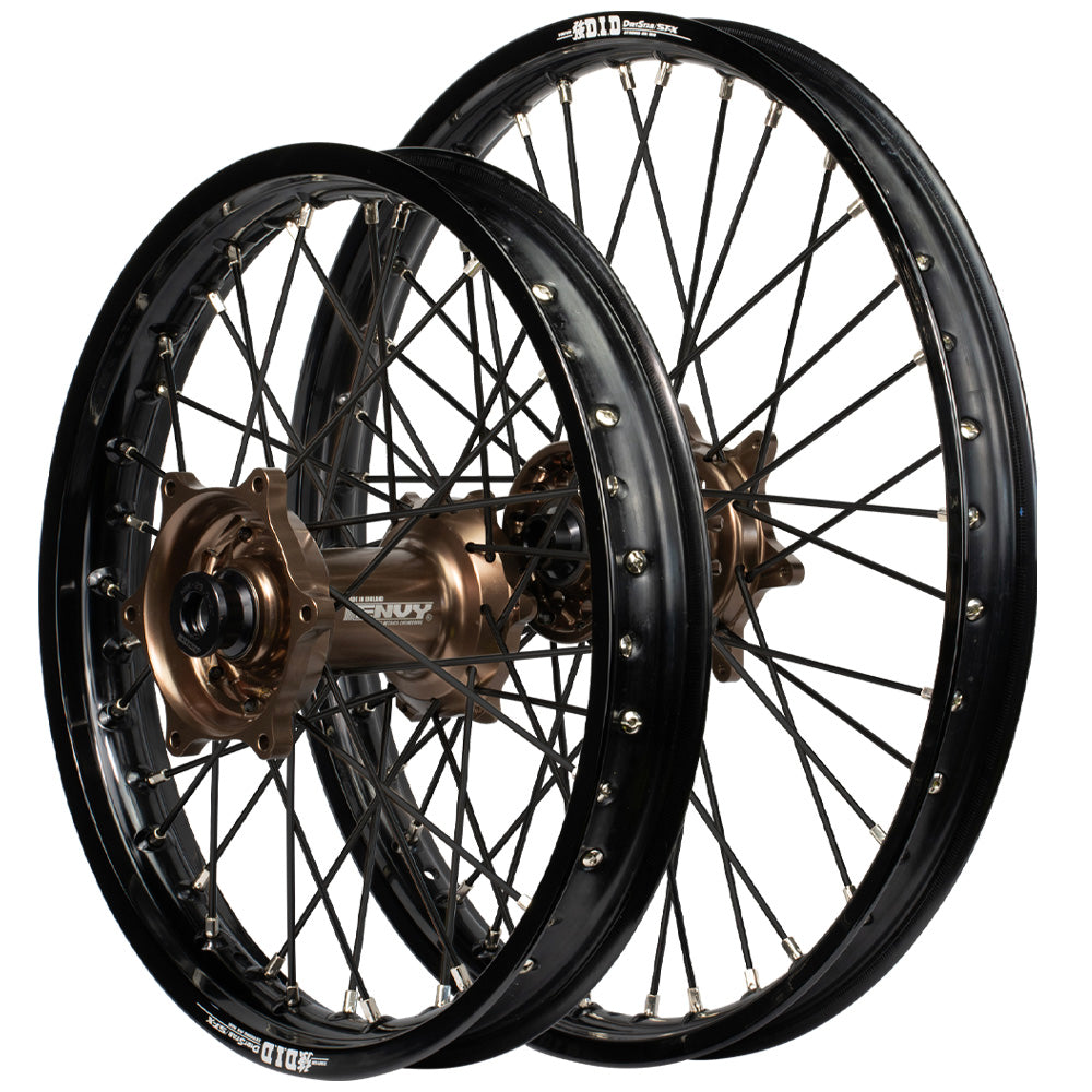 Envy/DID 21/19 Yamaha YZ250-450F 14-24 Black Rim / Mag Hub Black Spoke ...
