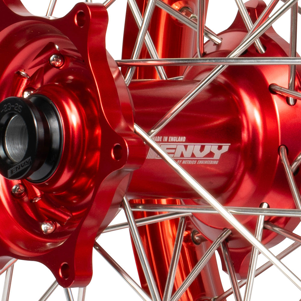 Envy/Excel 21/19 Honda CRF250-450R 2013-24 Red/Red Wheel Set | Axiom Moto-X