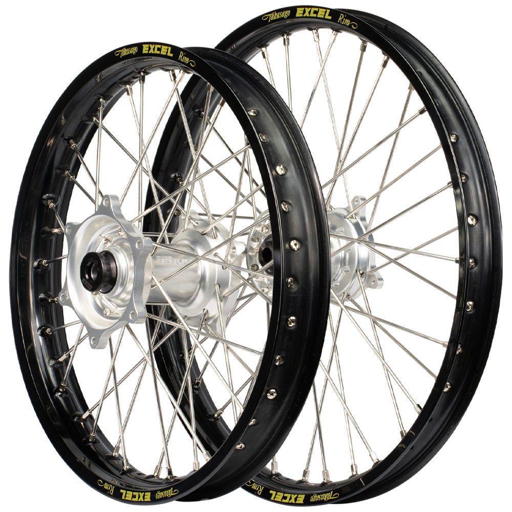 Envy/Excel Suzuki RM125-250 1996-99 Black/Silver Wheel Set | Axiom Moto-X