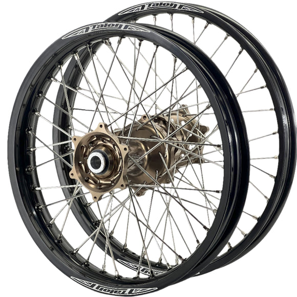 Talon Kawasaki KX250F 2021-24 / KX450F 2019-2024 21/19 Black Rim/Mag H ...