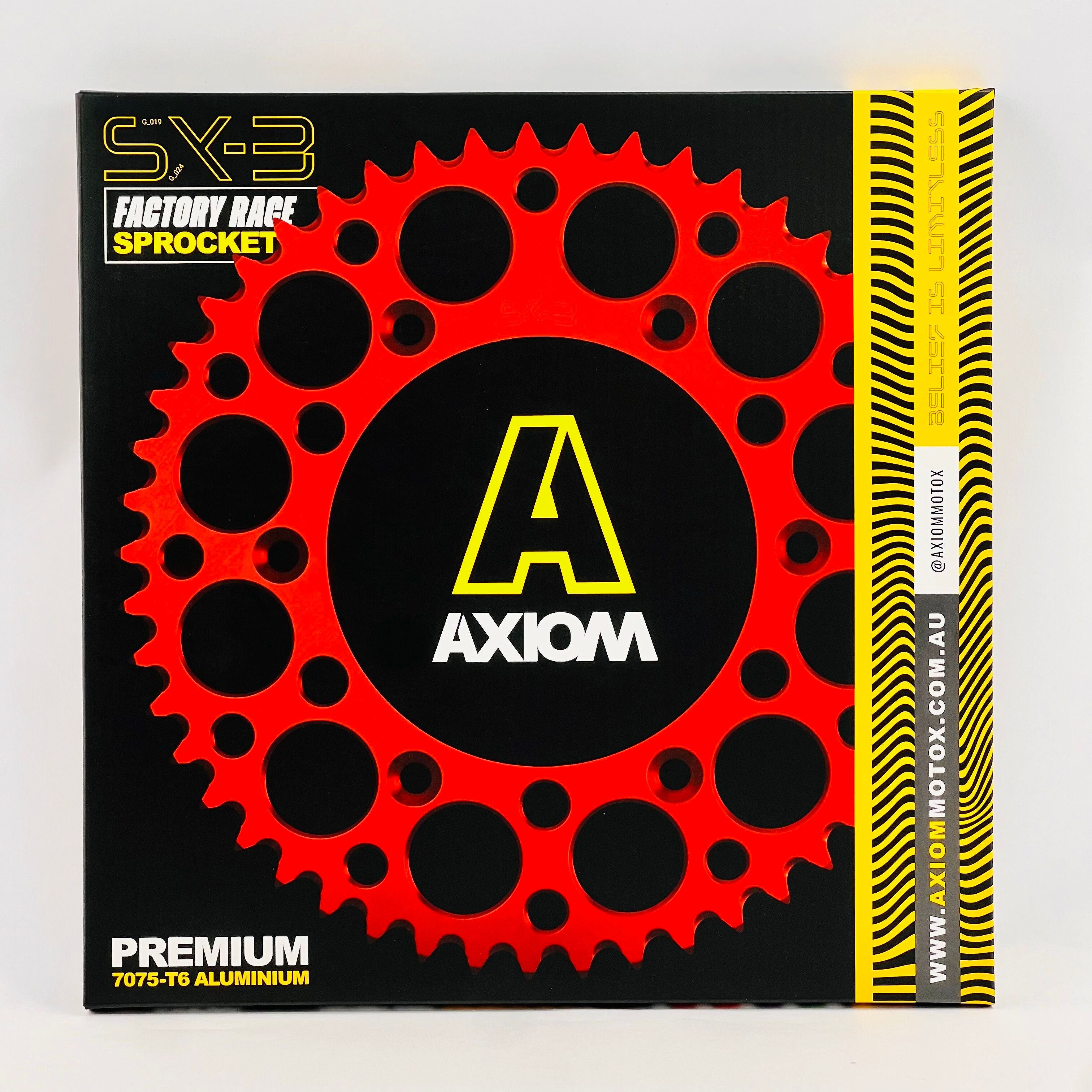 Axiom Honda 49t CR / CRF / CRF-X / CRF-RX / XR Red Alloy Rear Sprocket ...