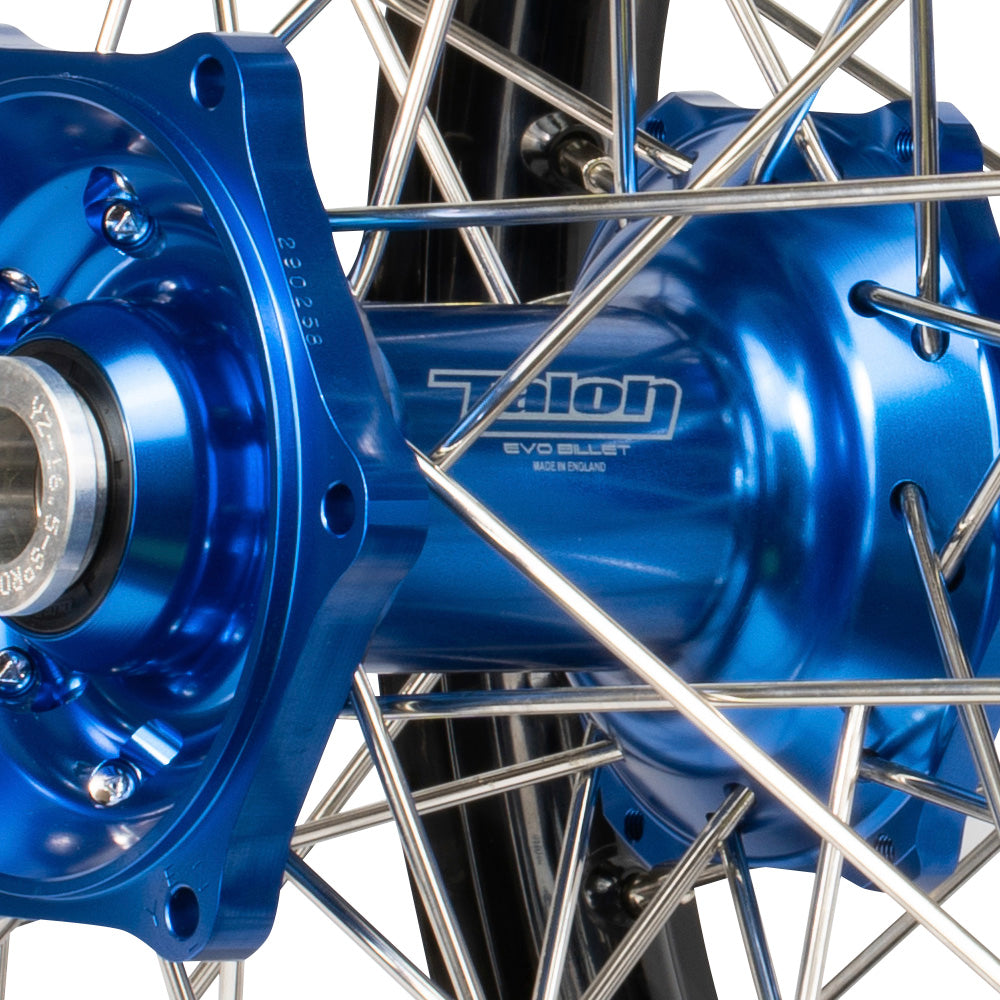 Talon Evo/Excel One Yamaha YZ250-450F 2014-24 Black Rim/Blue Hub 21/19 ...